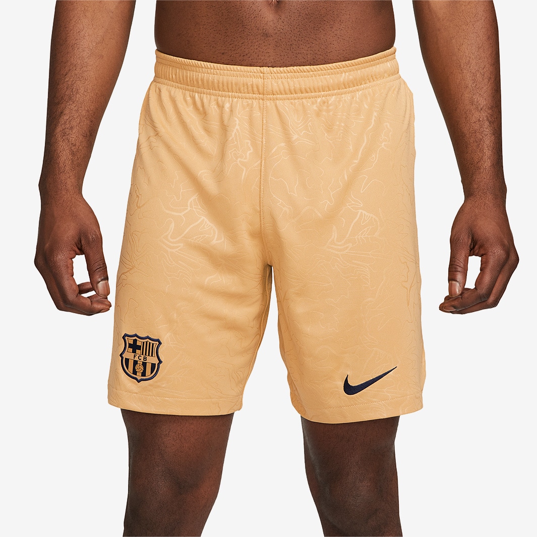 Nike FC Barcelona 22/23 Stadium Auswärtsshorts - Club Gold/Obsidian ...