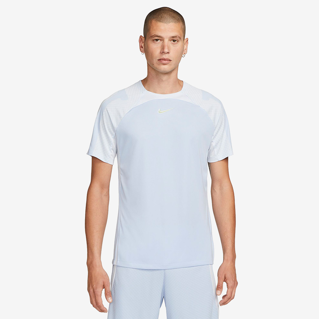Top Nike Dri-FIT Strike Maniche Corte - Marine Chiaro/Grigio Calcio ...