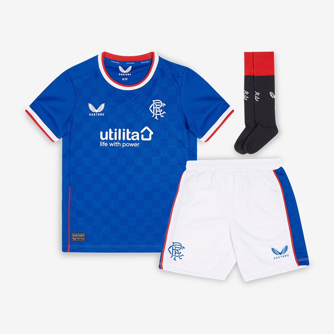 Castore Rangers 22/23 Little Kids Home Kit - Blue - Boys Replica | Pro ...