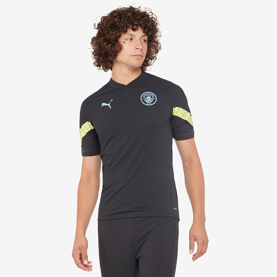 Puma Manchester City FC 22/23 Pro Training Shirt - Puma Black/Fizzy ...