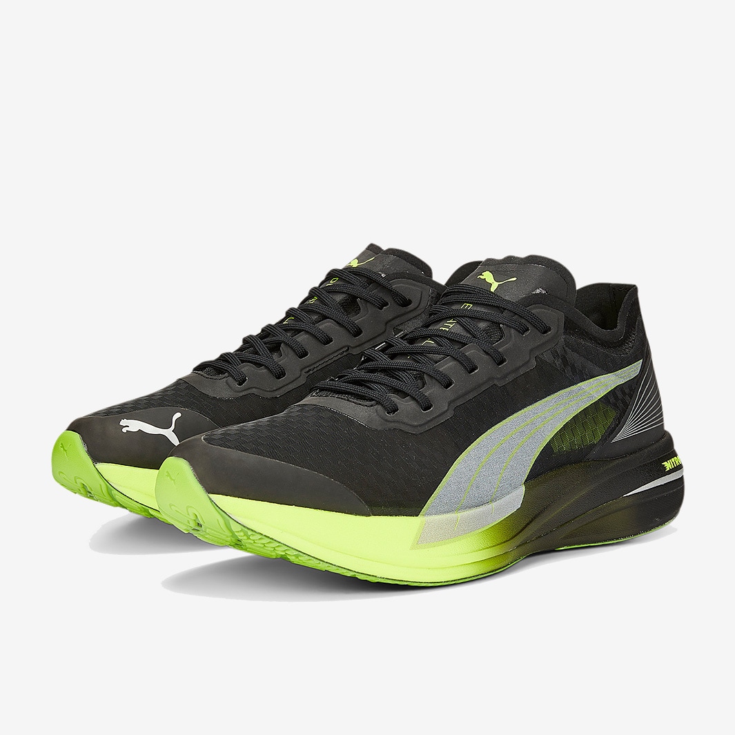 Puma Deviate Nitro Elite Carbon - Puma Black-Lime Squeeze-Asphalt ...