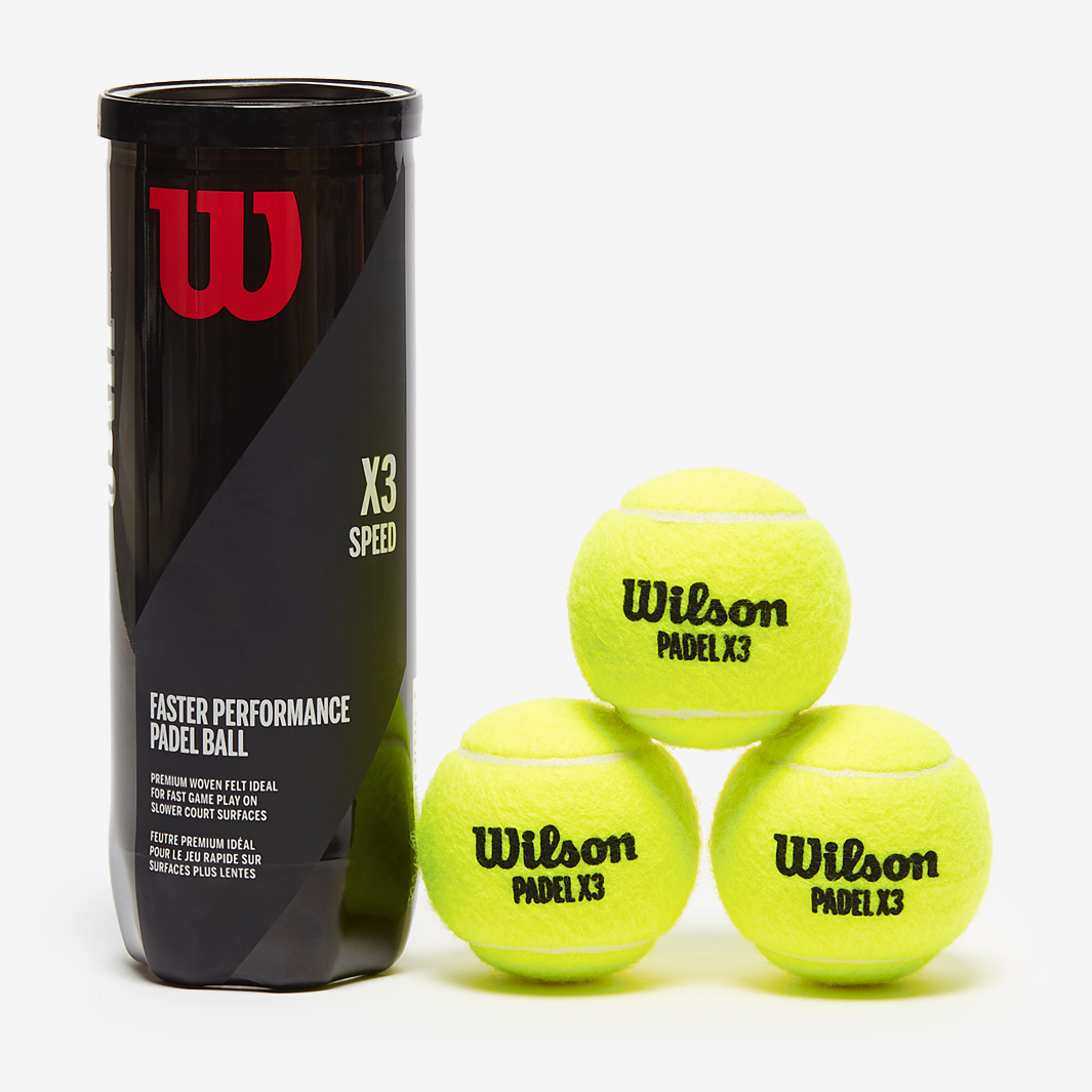 Wilson Speed Padel Ball x 3 - Yellow - Padel Balls | Pro:Direct Tennis