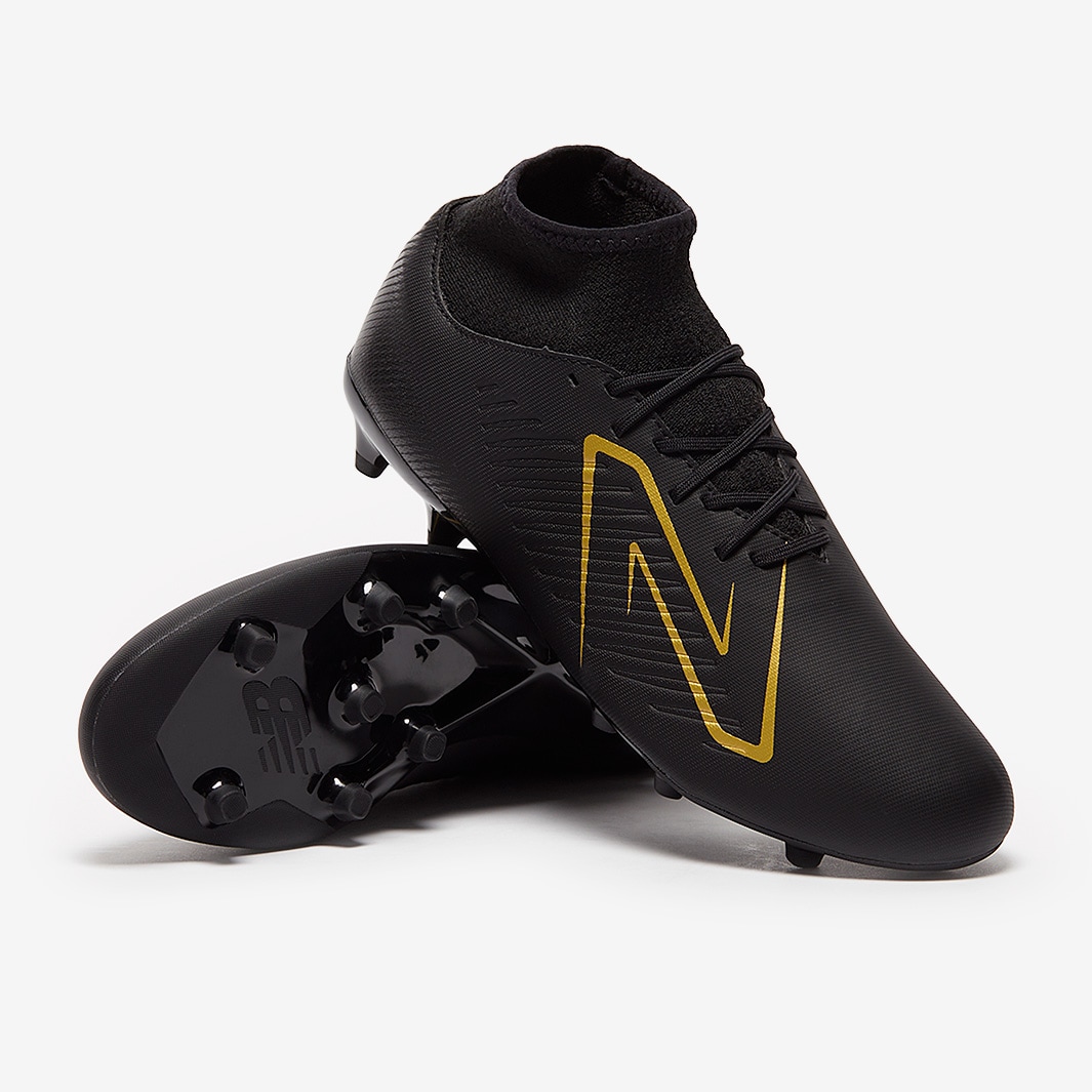 New Balance Tekela V4 Magique FG - Noir/Or - Chaussures de Foot Homme ...