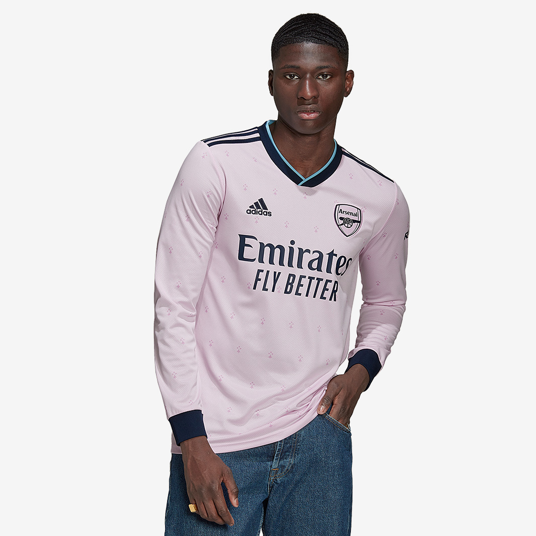 adidas Arsenal 22/23 Langarm Ausweichtrikot - Clear Pink - Herren ...