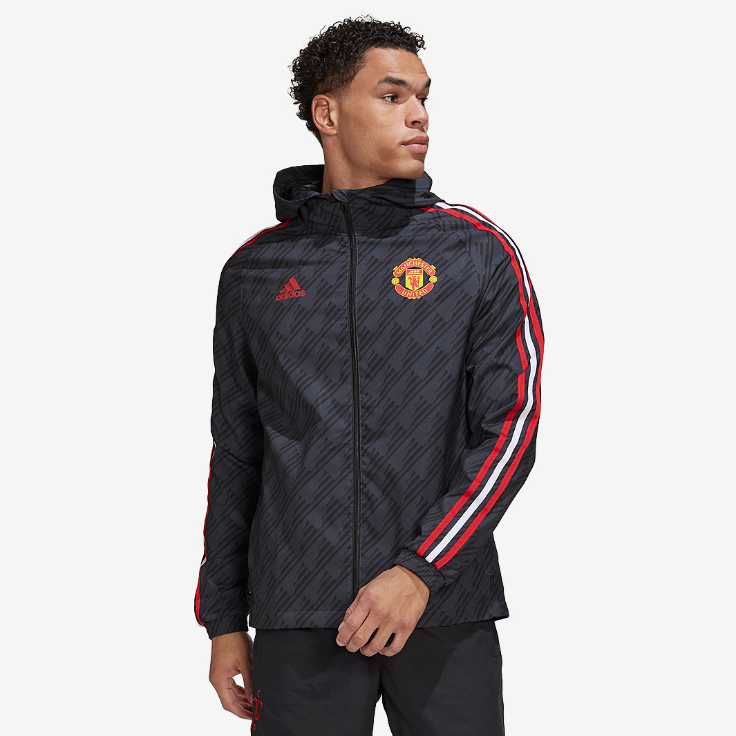 adidas Manchester United 22/23 DNA Windbreaker - Night Grey - Mens ...