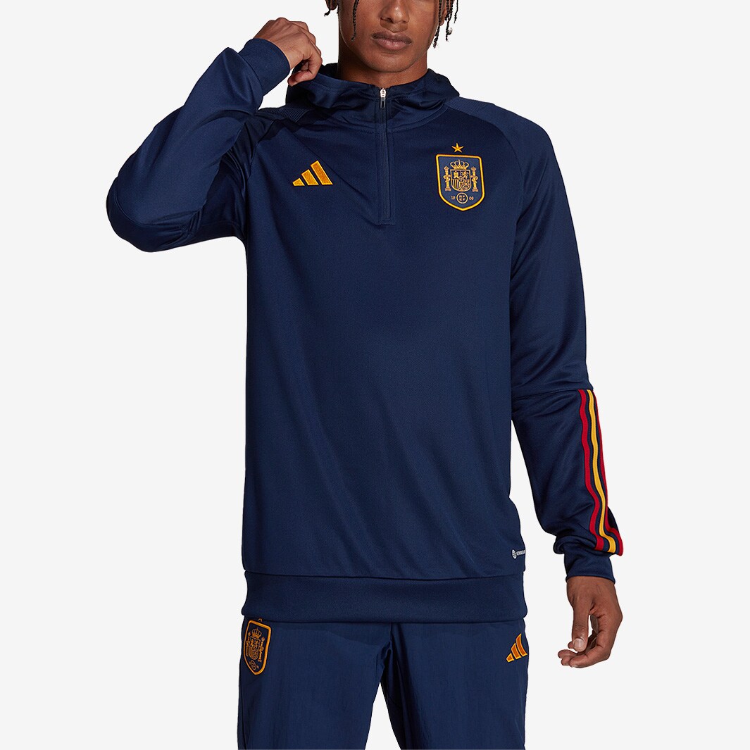 adidas Spain 2022 Travel Hoodie - Team Navy Blue - Mens Replica | Pro ...