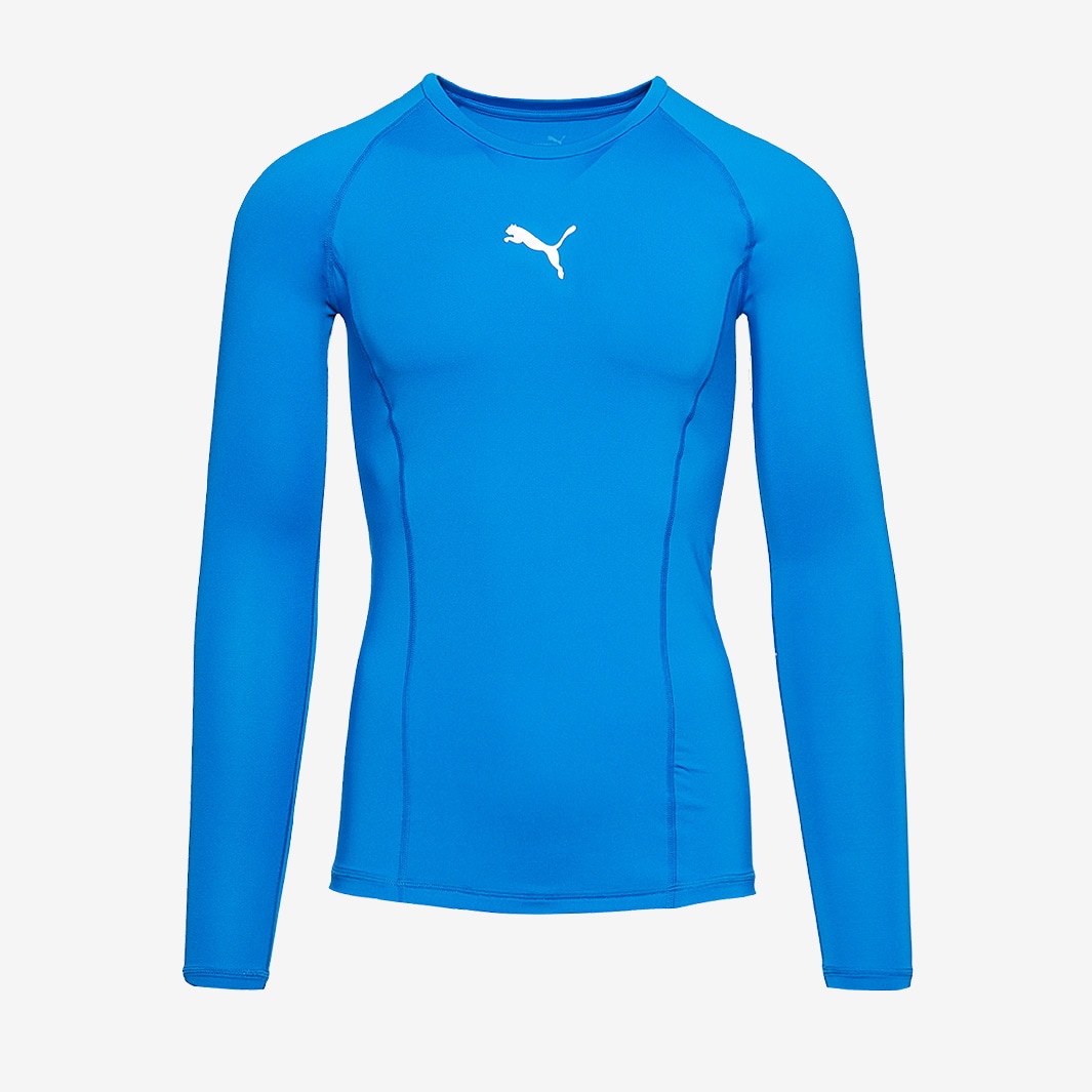 Puma Junior Liga Base Layer LS Tee - Electric Blue - Junior Base Layer ...