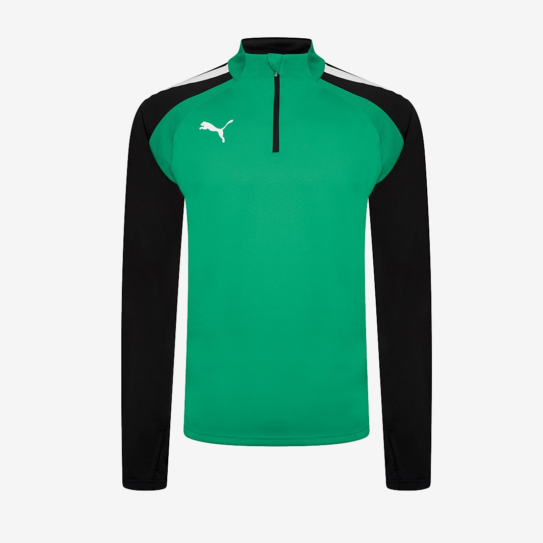 Puma Team Liga 1/4 Zip Training Top - Pepper Green - Mens Football ...