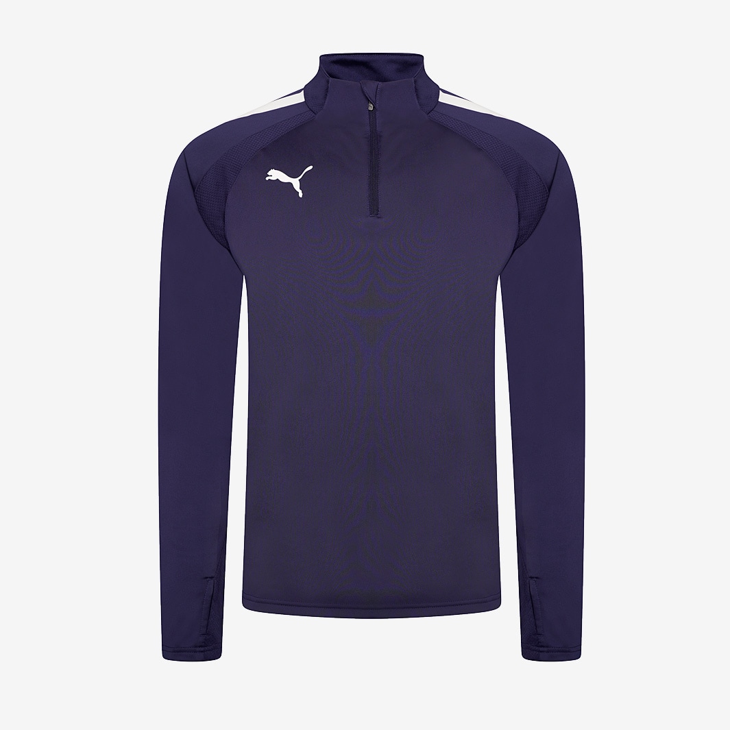 Puma Team Liga 1/4 Zip Training Top - Peacoat - Mens Football Teamwear ...