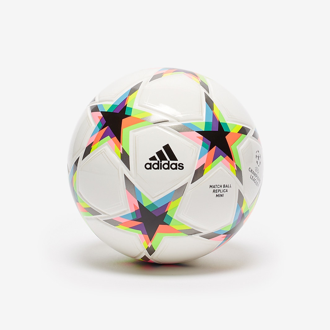 adidas Champions League Mini - White/Silver Metallic/Bright Cyan ...