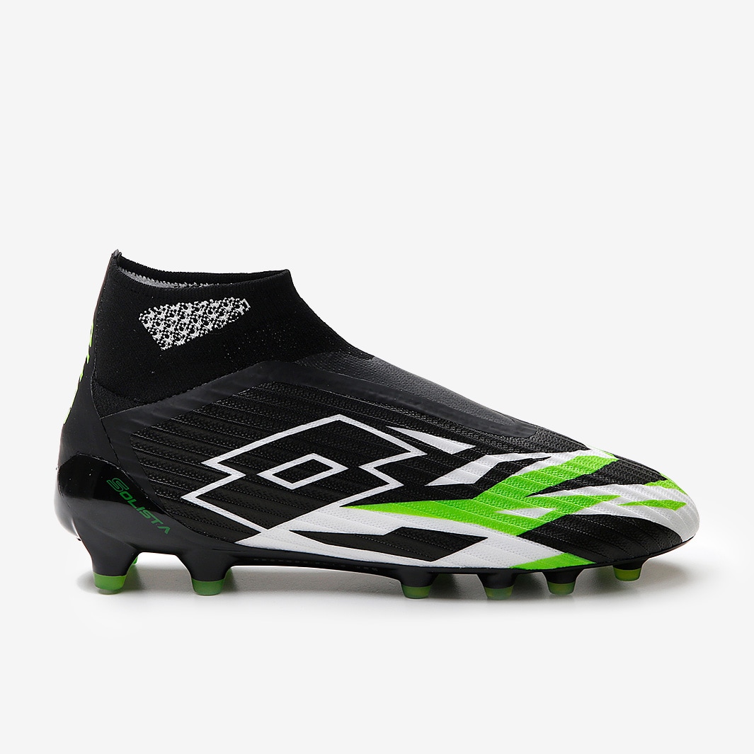 Lotto Solista 100 VI Gravity FG - Black/White/Spring Green - Mens Boots ...