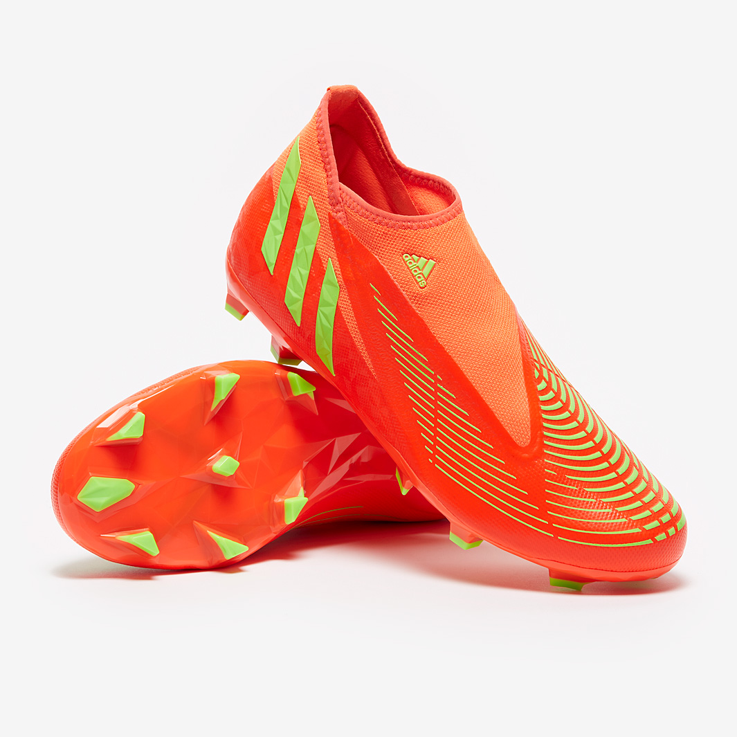 Adidas Predator Edge 3 Laceless FG Solar Red Team Solar Green Core
