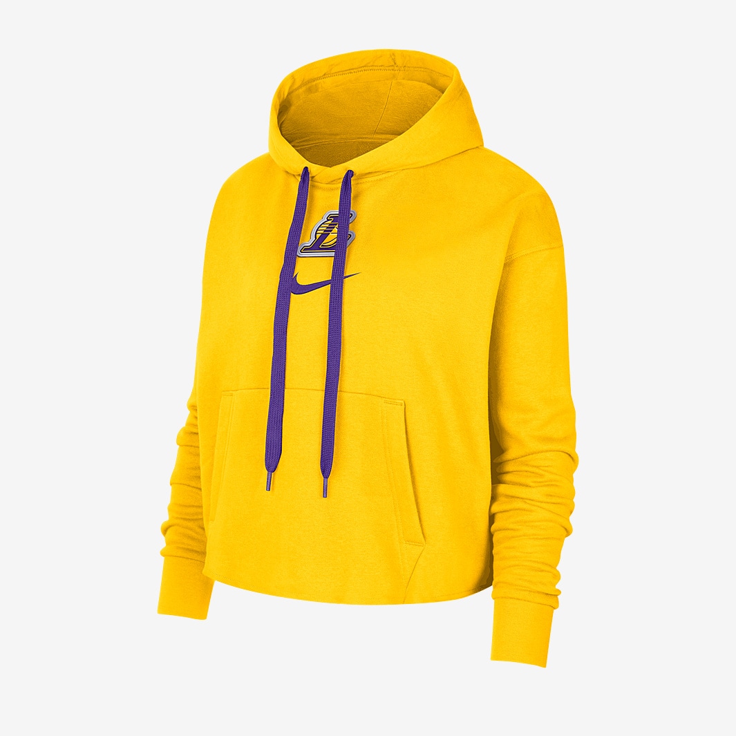 Nike NBA Womens Los Angeles Lakers Courtside Fleece Pullover Hoodie ...