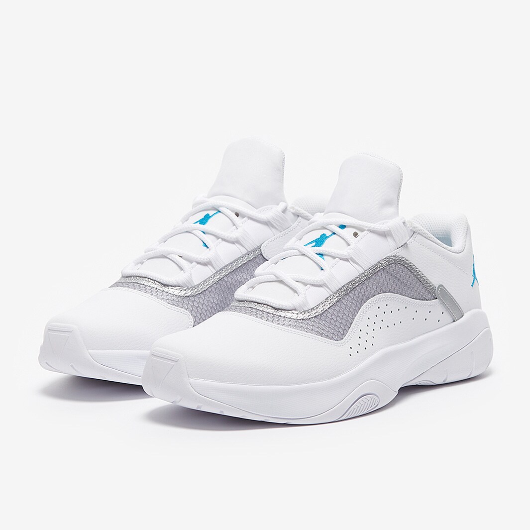 Air Jordan 11 CMFT Low - White/Neo Turquoise/Metallic Silver - Mens ...
