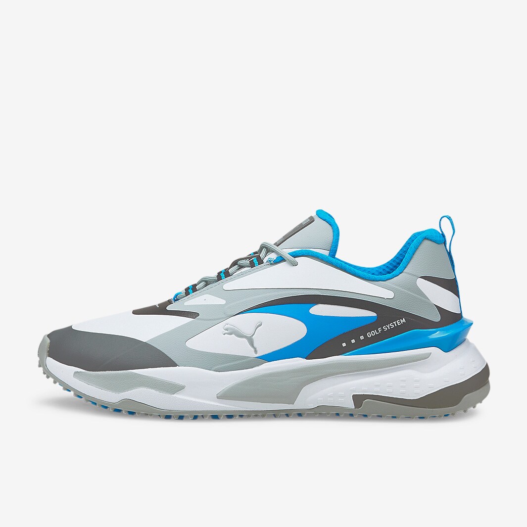 Puma GS-Fast - Puma White/Quarry/Ocean Dive - Mens Shoes | Pro:Direct Golf