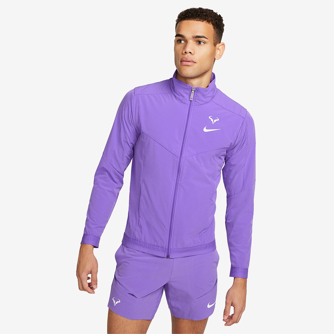 Nike Court Dri-Fit Rafa Jacket - Action Grape/White - Mens Clothing