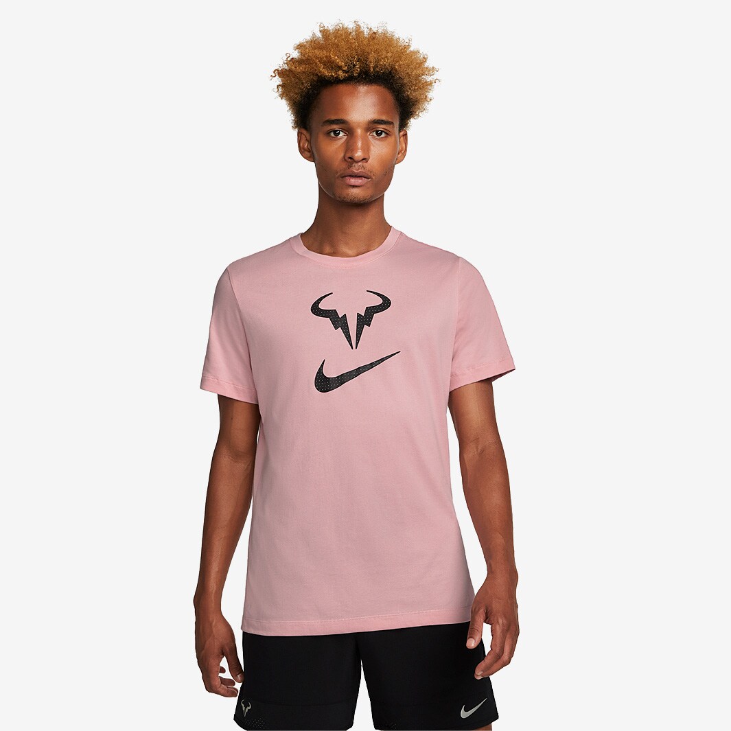Nike Court Dri-Fit Rafa T-Shirt - Pink Glaze - Mens Clothing | Pro ...
