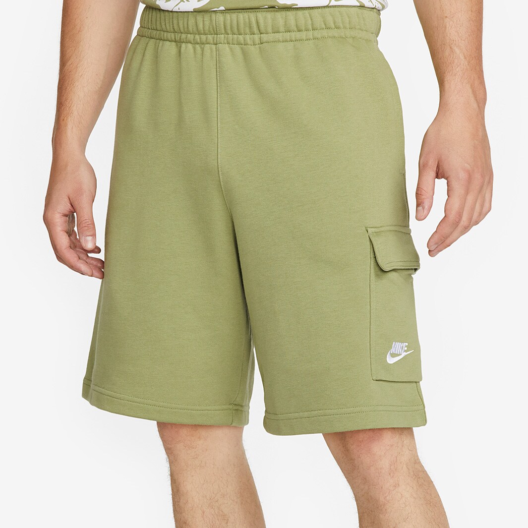 Nike Sportswear Club French Terry Cargo Shorts - Alligator/White ...