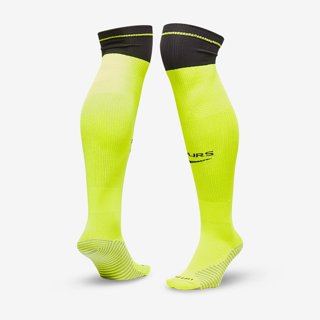 Nike Tottenham Stadium Away Socks - Volt/Black/Black - Mens Replica ...