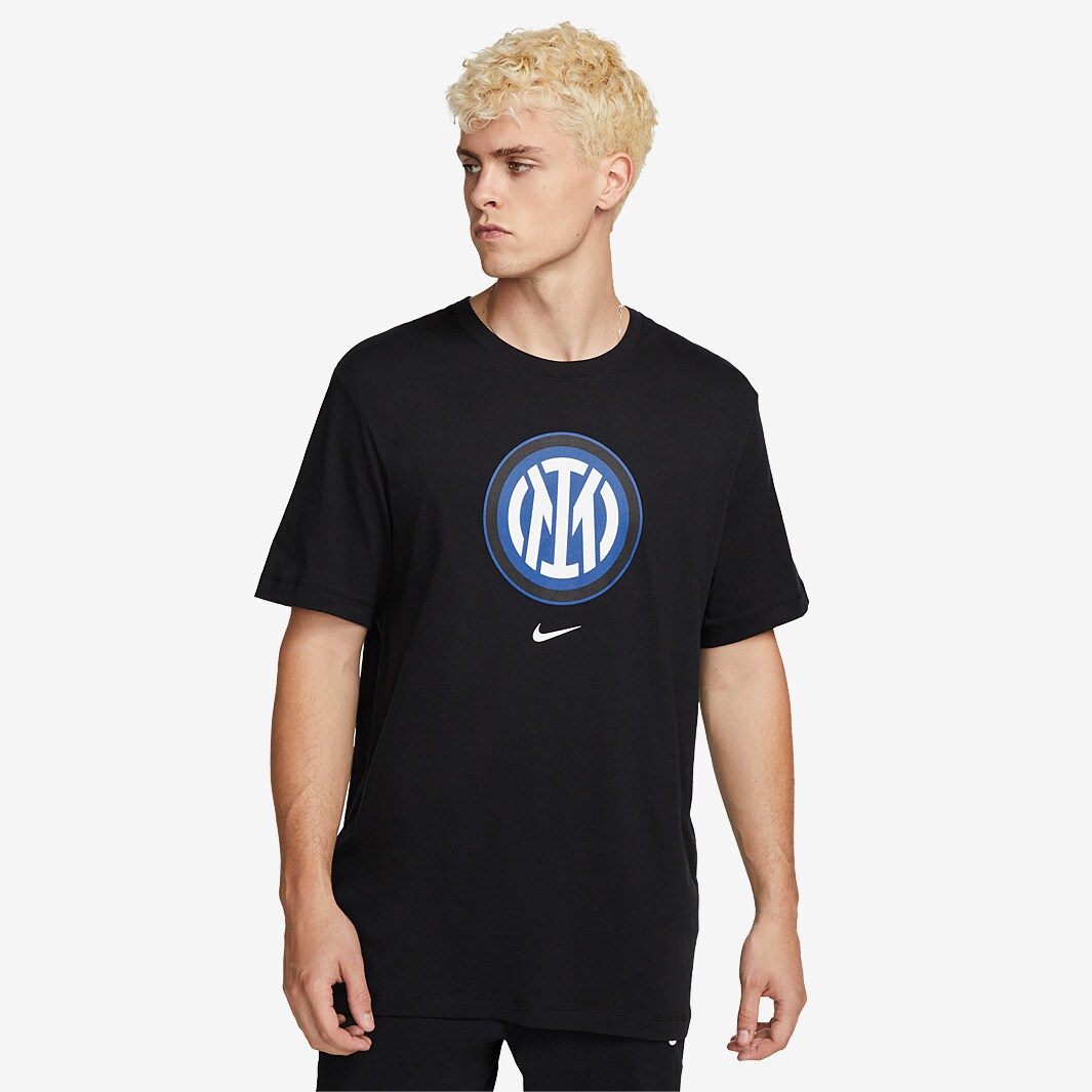 Nike Inter Milan 22/23 Nike Crest Tee - Black - Black - Mens Replica
