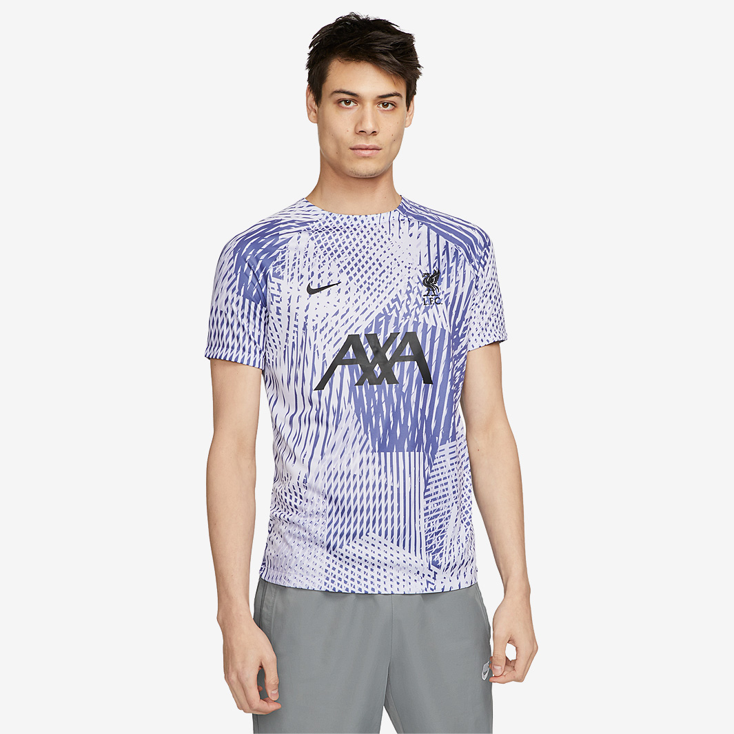 Nike Liverpool FC 22/23 Dri-Fit SS Pre-Match Top - Pure Violet/Purple ...