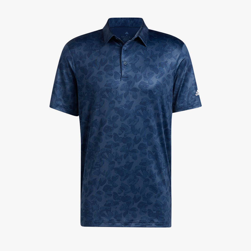 adidas Prisma Print Polo - Crew Navy/Night Indigo - Mens Clothing