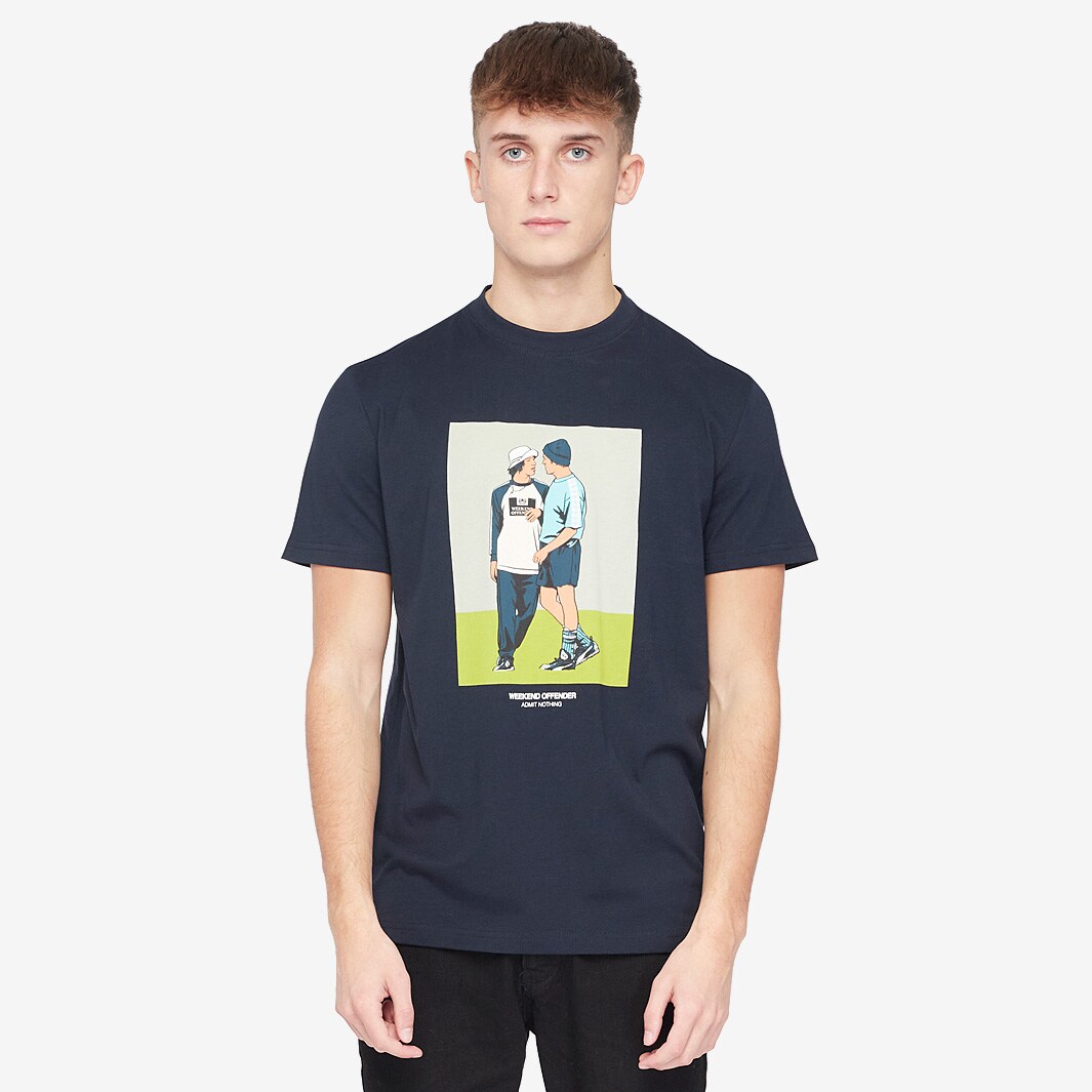 Weekend Offender Parklife Tee - Navy - Tops - Mens Clothing | Pro ...