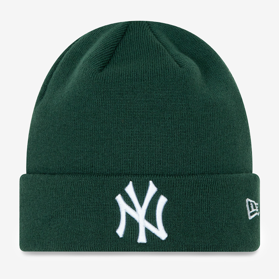 New Era MLB New York Yankees League Essential Cuff Beanie - Dark Green ...