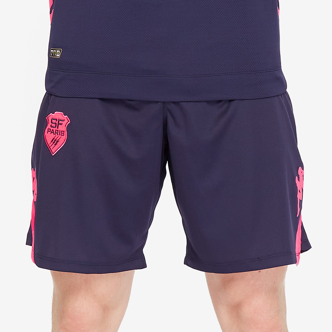 Kappa Stade Francais 22/23 Gym Training Shorts - Green Olive/Turquoise ...