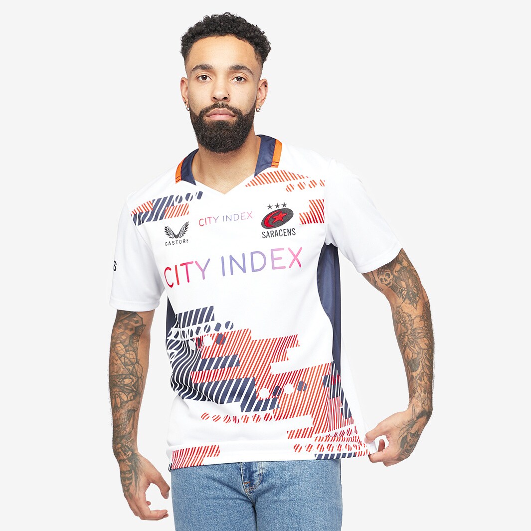 Castore Saracens 22/23 Replica Away Shirt- White - Mens Replica | Pro ...