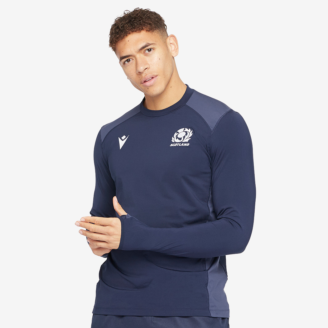 Macron Scotland 22/23 Training Sweatshirt - Navy - Mens Replica