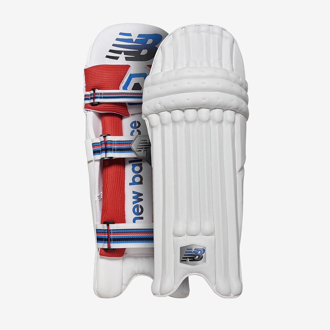 New Balance TC 1060 RH Batting Pads - White/Blue/Red - Batting Equipment