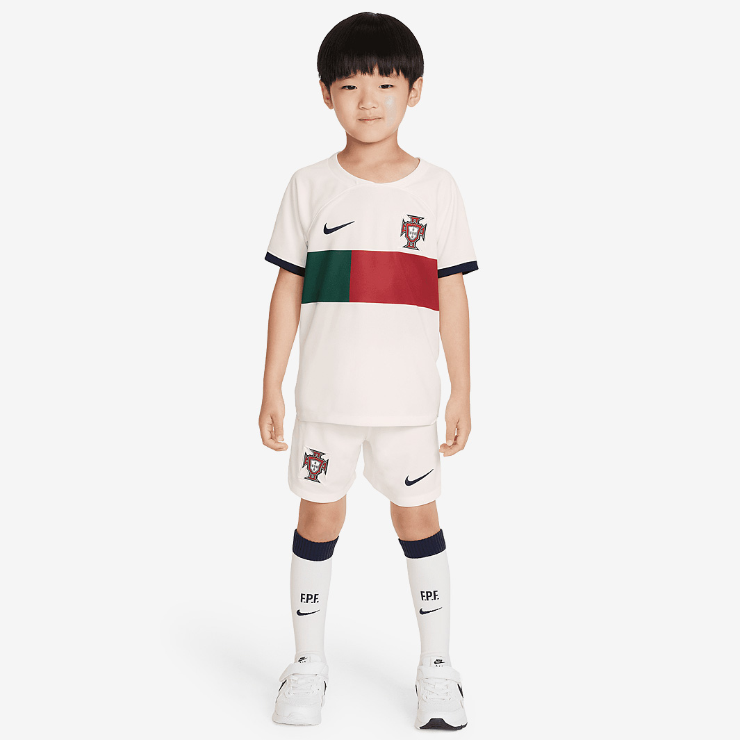 Kit Nike Portogallo Bambini Piccoli 22/23 Dri-Fit Trasferta - Sail ...