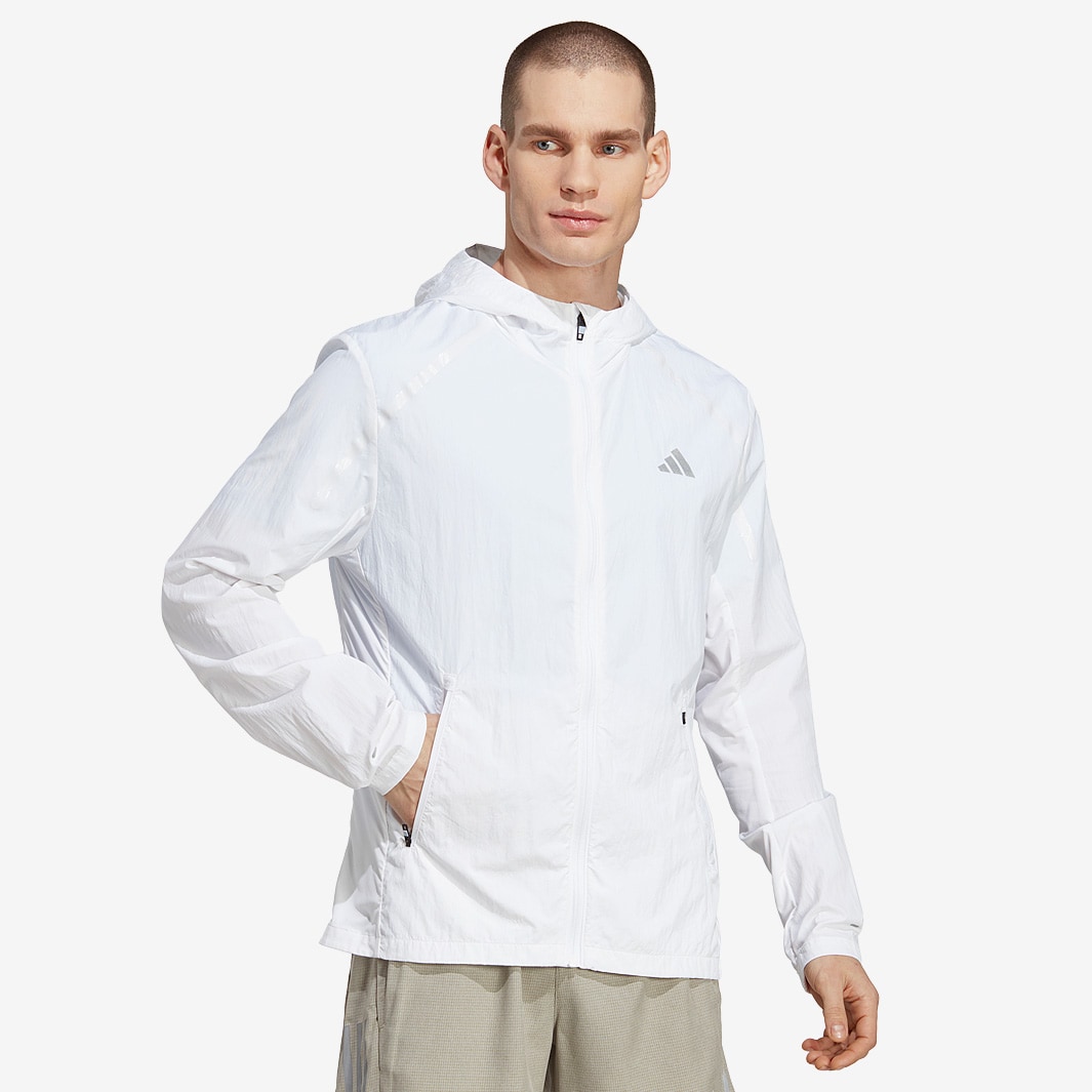 adidas Marathon Jacket - White - Mens Clothing | Pro:Direct Running