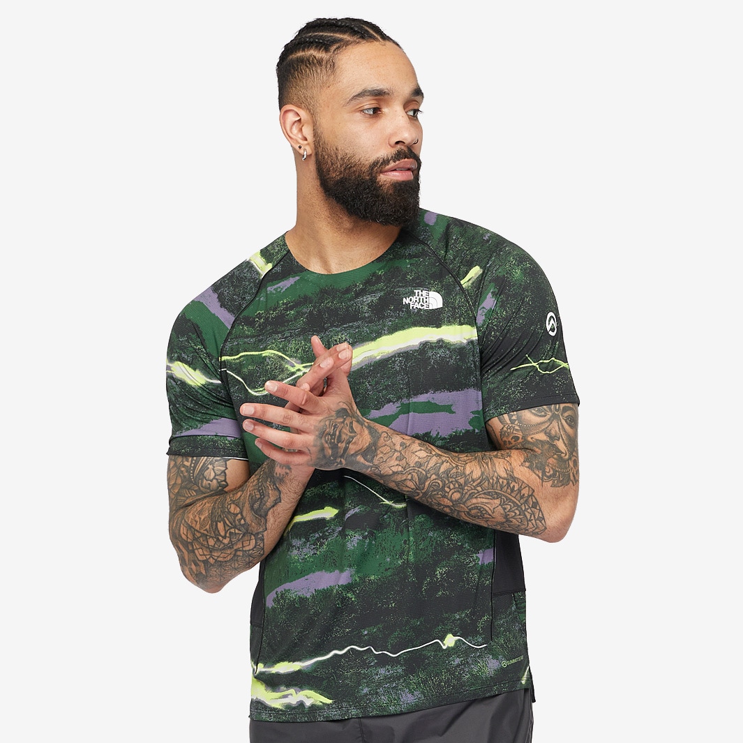 The North Face Summit High Trail Run T-Shirt - Deep Grass Green Light ...