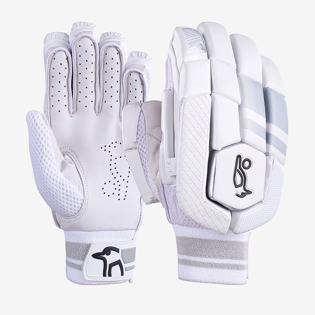 Kookaburra Ghost 3.1 LH Batting Gloves - White/Grey - Batting Equipment ...