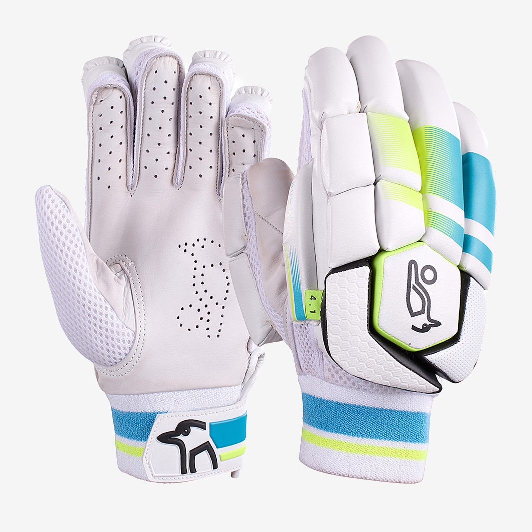 Kookaburra Rapid 4.1 RH Batting Gloves - White/Blue/Yellow/Black ...