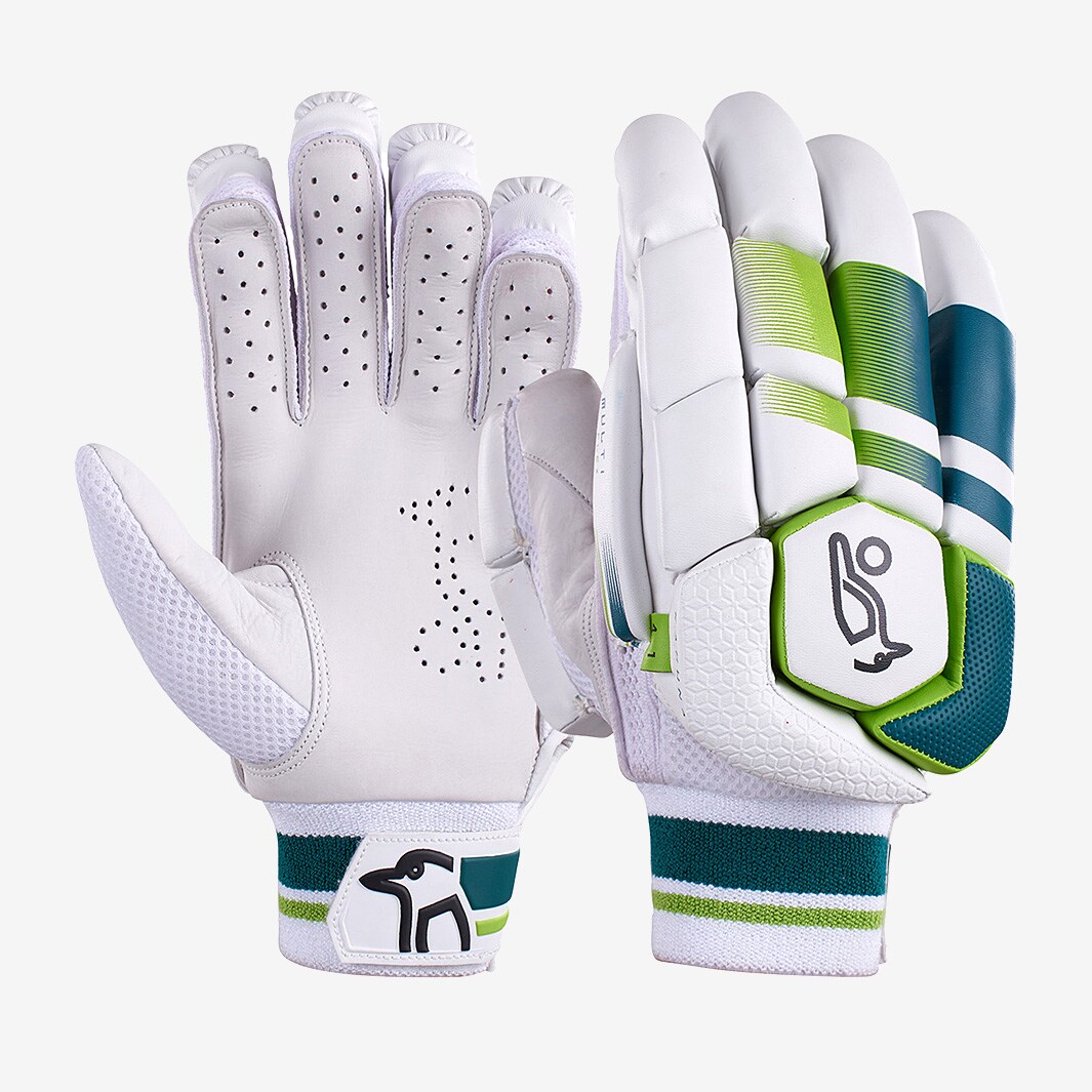 Kookaburra Kahuna 4.1 RH Batting Pads - White/Green - Batting Equipment