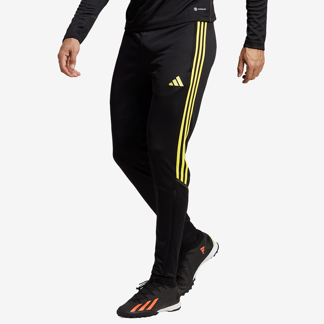 adidas Tiro 23 Club Training Pants - Black/Bright Yellow - Mens ...