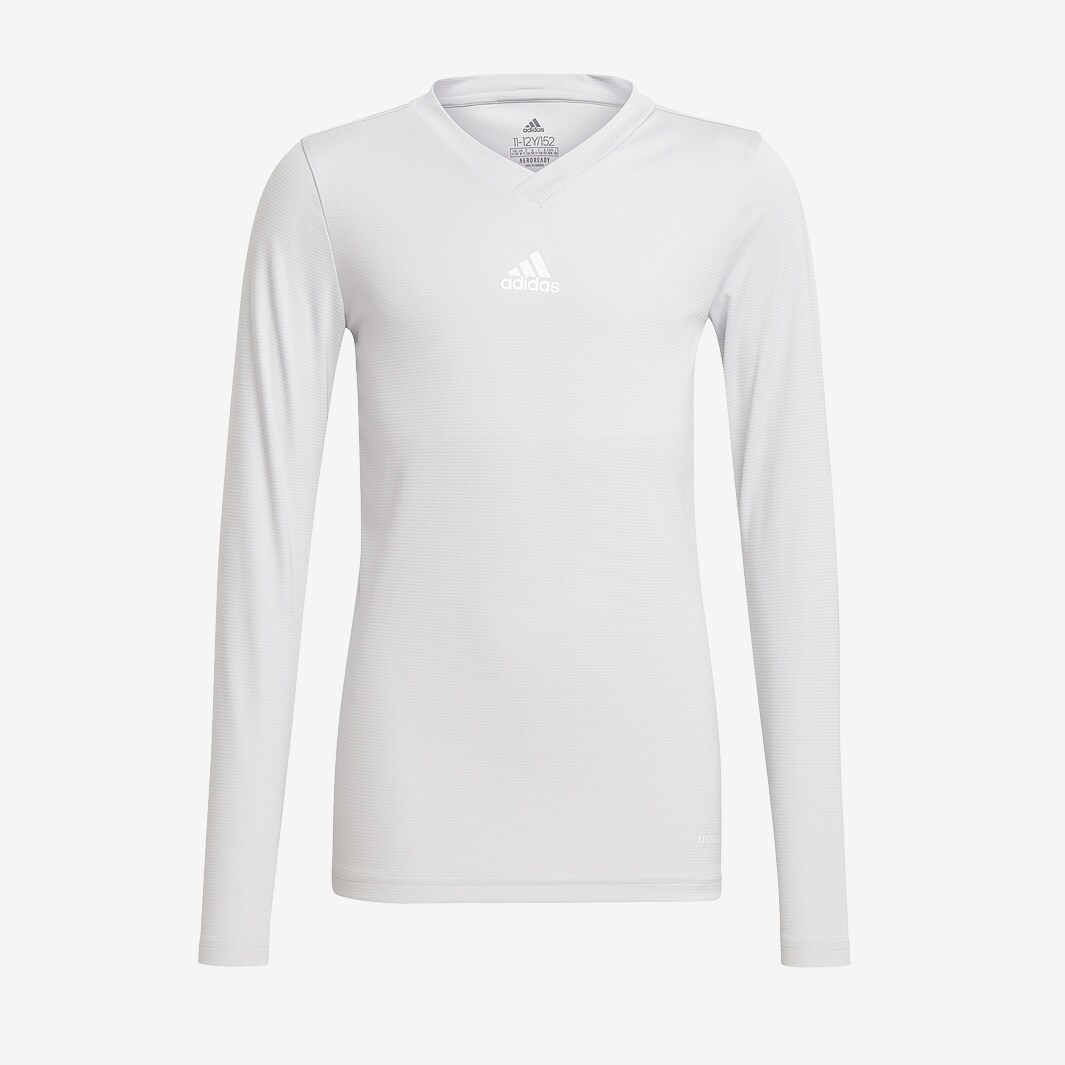 adidas Boys Team Base Tee - Team Light Grey - Boys Clothing