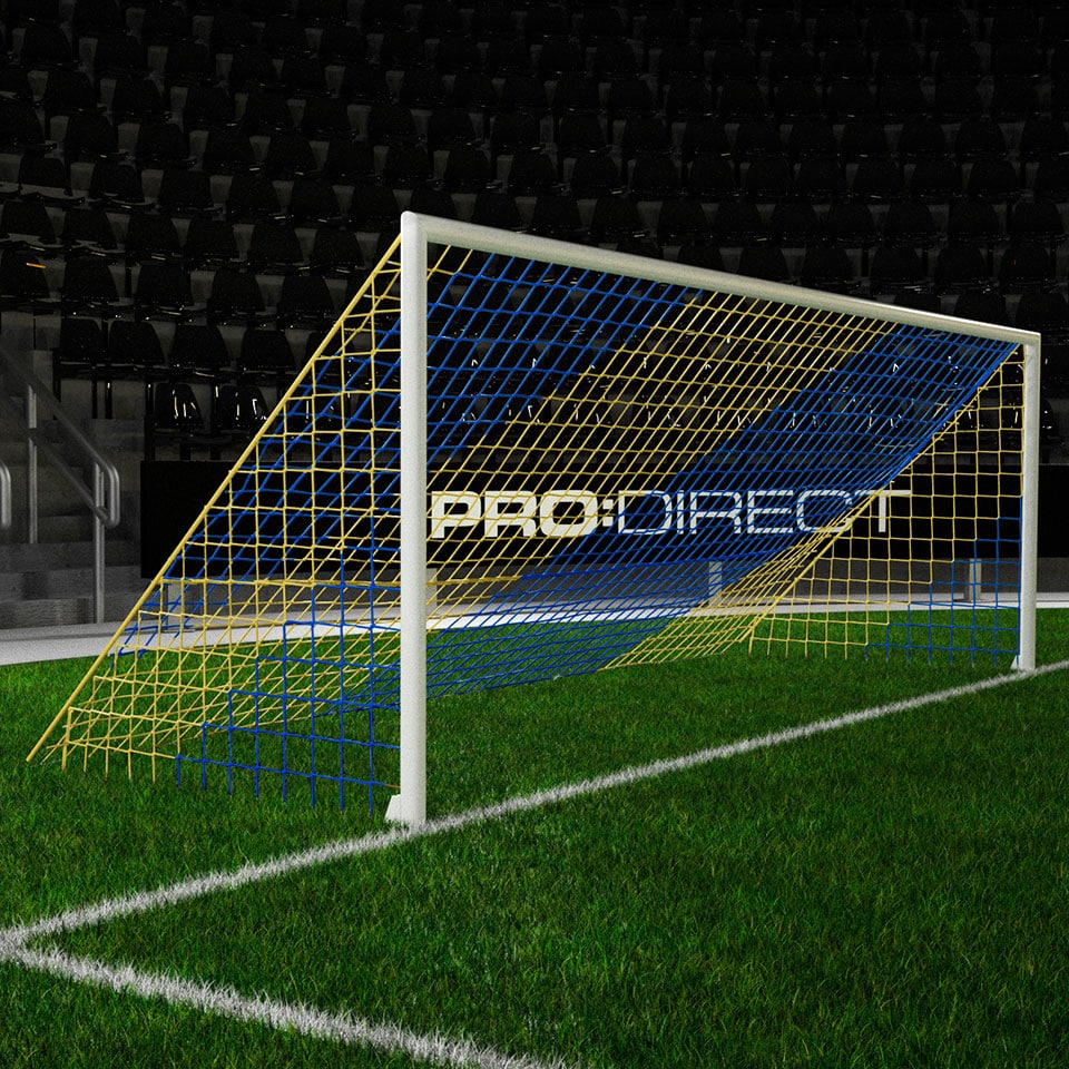 Pro Direct - Diamond - Goal Nets - Flat Rung - Nets - Blue / Yellow ...