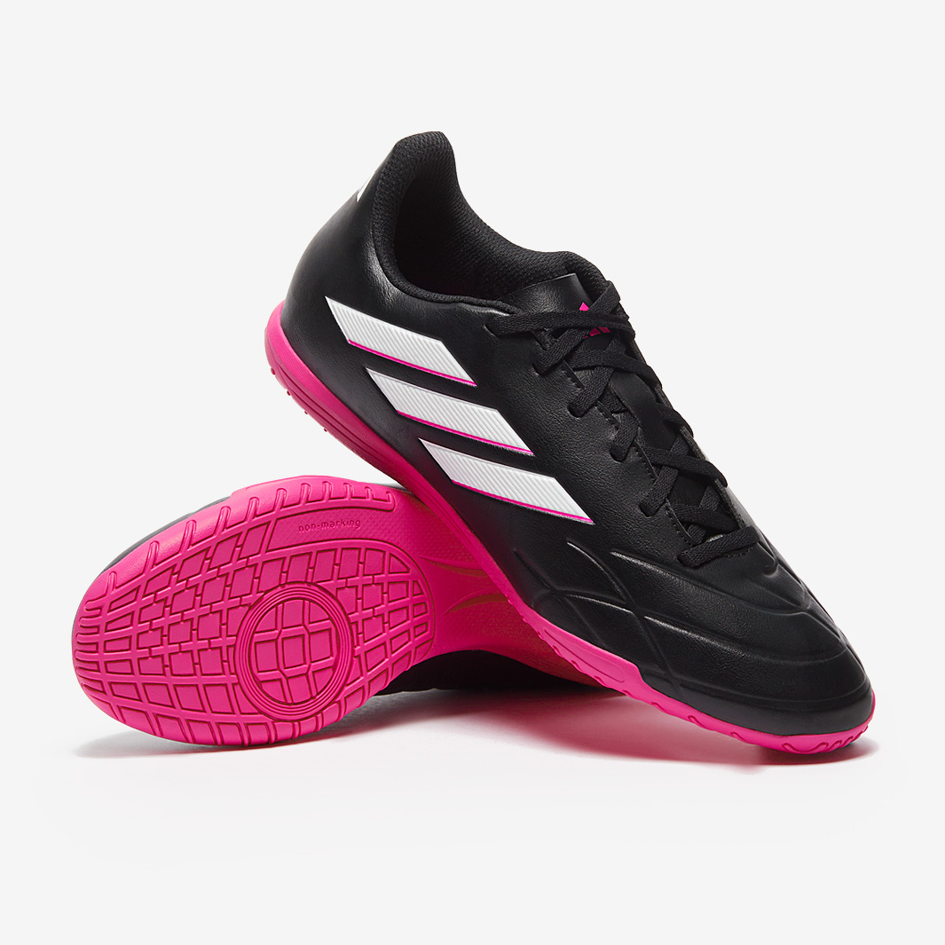 adidas Copa Pure.4 IN - Core Black/Zero Met./Team Shock Pink - Mens ...