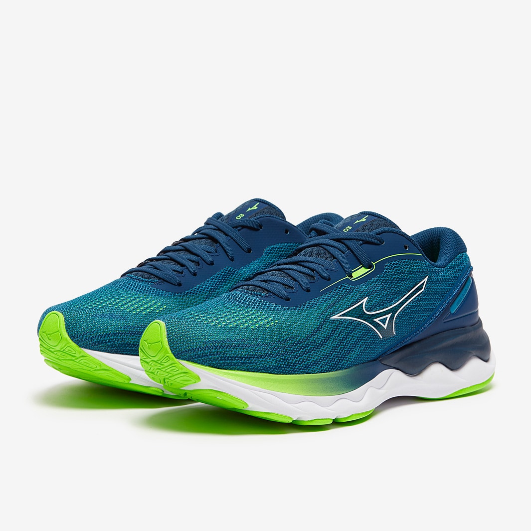 Mizuno Wave Skyrise 3 - Algiers Blue/White/Green Gecko - Mens Shoes ...