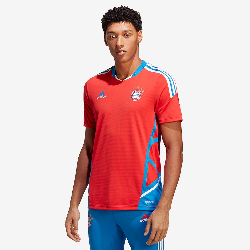 adidas FC Bayern Munich 22/23 Pro Training Shirt - Red/Bright Royal ...