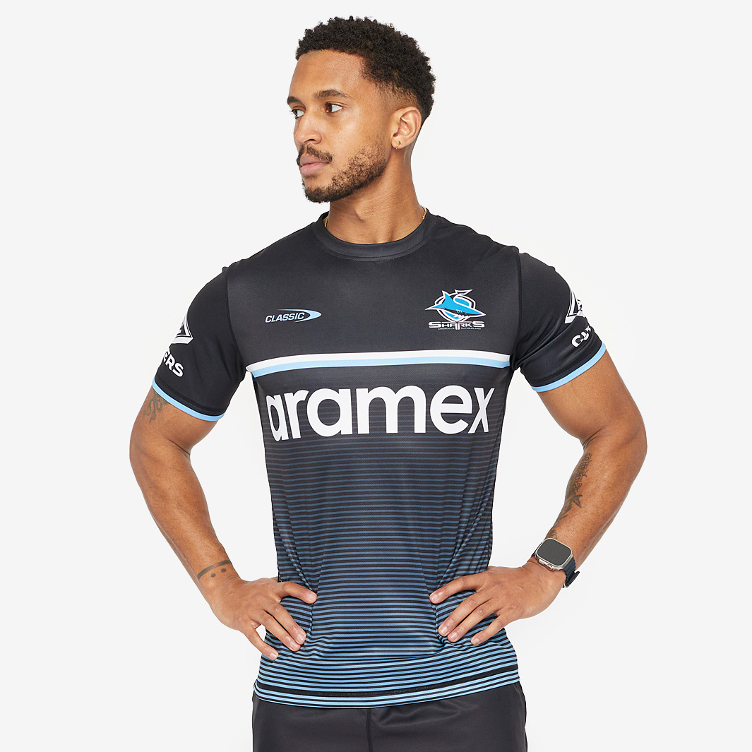 Classic Cronulla Sharks 2023 Training Tee - Black - Mens Replica | Pro ...