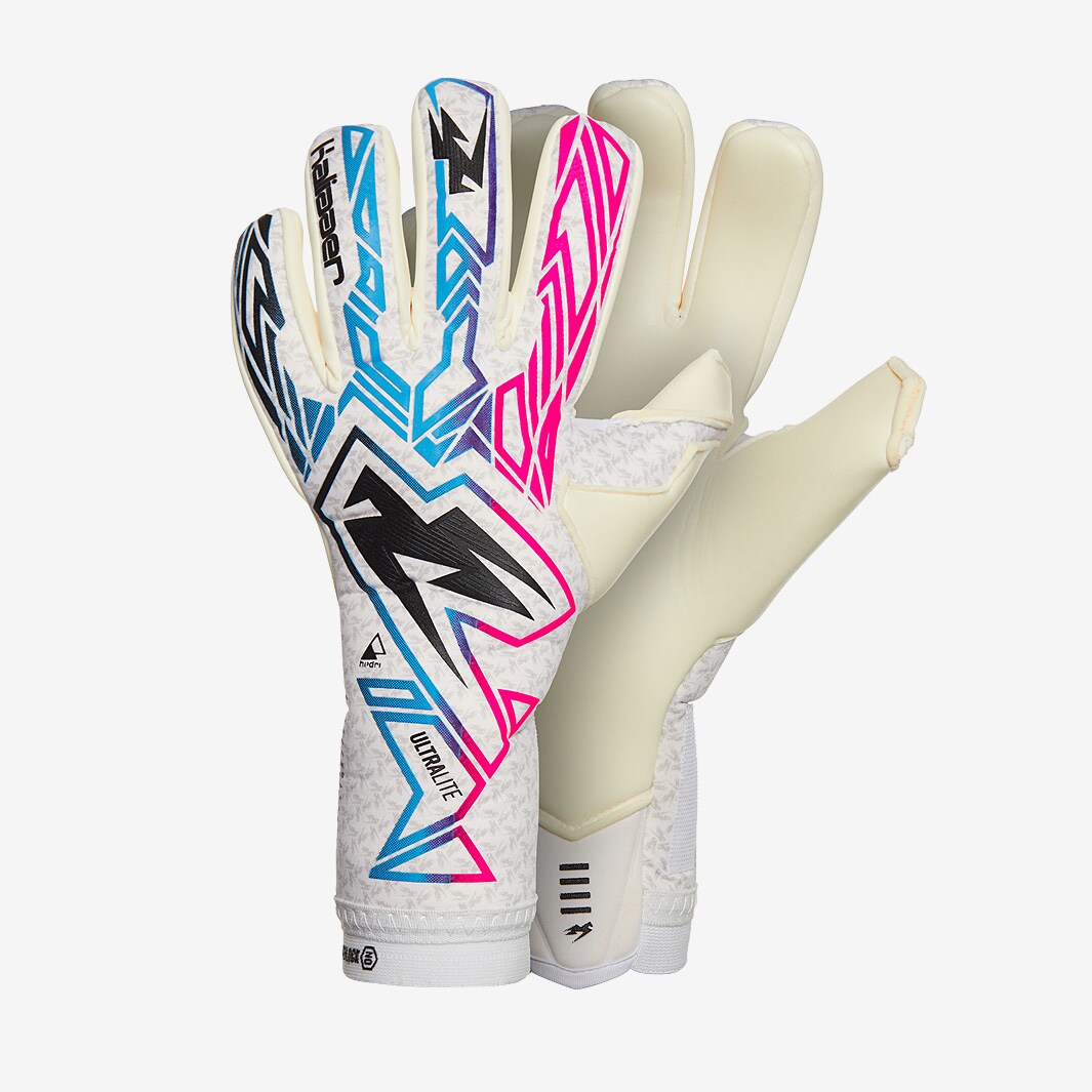 Kaliaaer Kids Ultra Lite V1 - White/Blue/Pink/Black - Junior GK Gloves ...