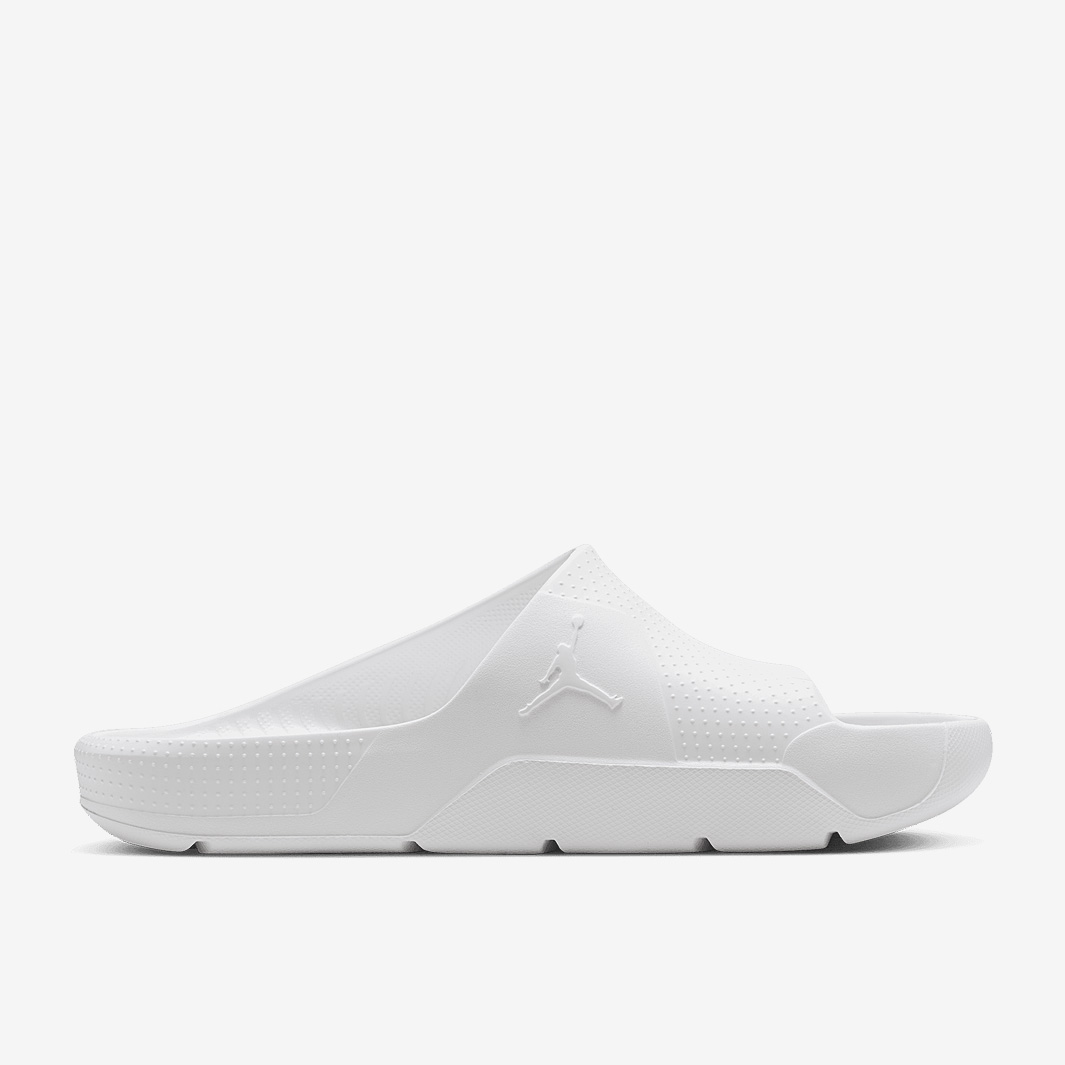 Jordan Post Slide - White/White - Mens Shoes | Pro:Direct Soccer