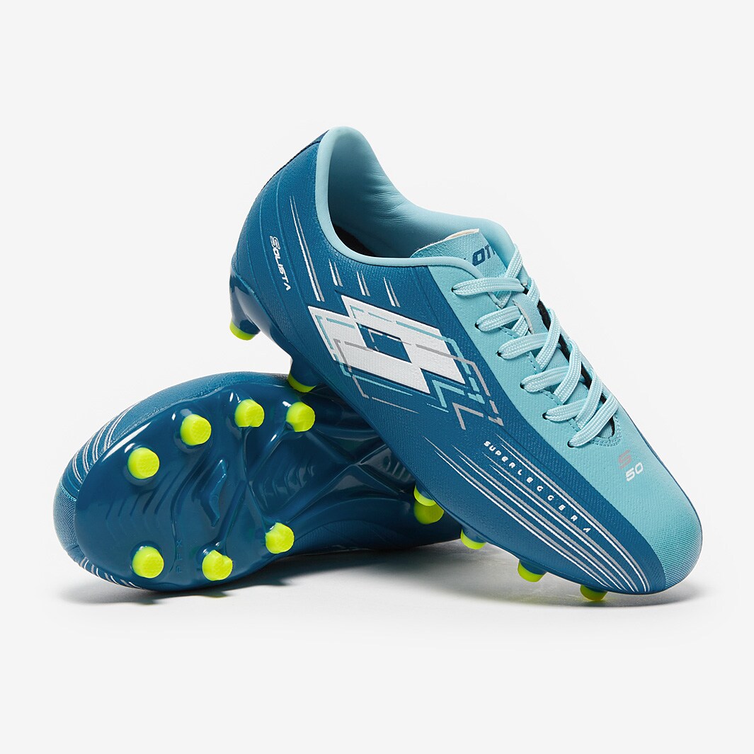 Lotto Kids Solista 700 VII FG - Blue/White/Blue - Junior Boots | Pro ...
