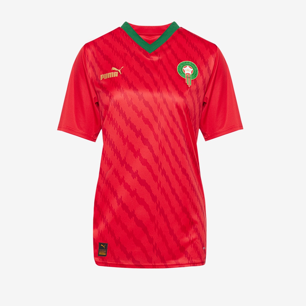 Puma Morocco 2023 Home Shirt - Puma Red - Mens Replica | Pro:Direct Soccer