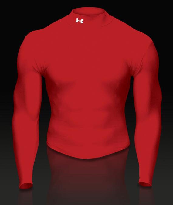 Under Armour Baselayer - Under Armour ColdGear Long Sleeve Crew Mock ...